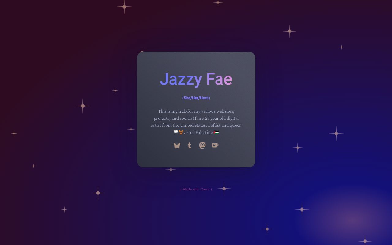 Jazzy Fae's Carrd